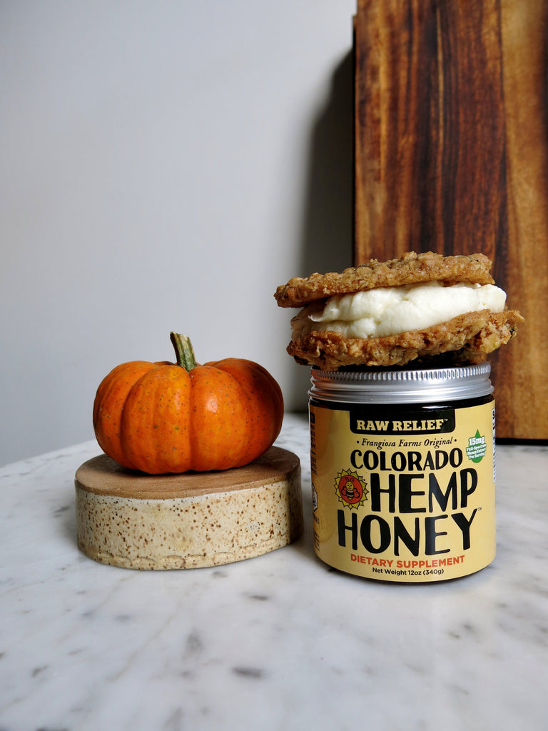 Honey Pumpkin Oatmeal Cream Pies | Colorado Hemp Honey